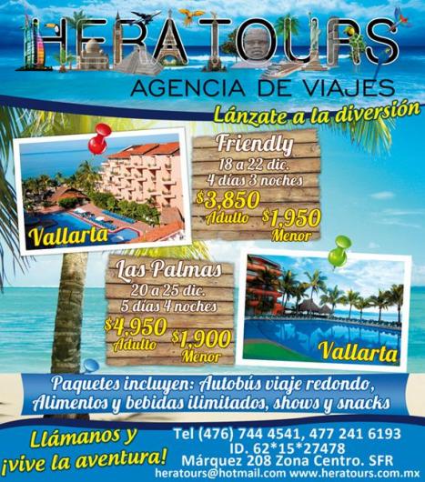 Hera tours and travel en SAN FRANCISCO DEL RINCON. Teléfono y más info.