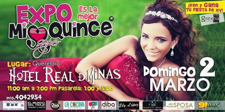 Expo mis super quince en SANTIAGO DE QUERETARO. Teléfono y más info.