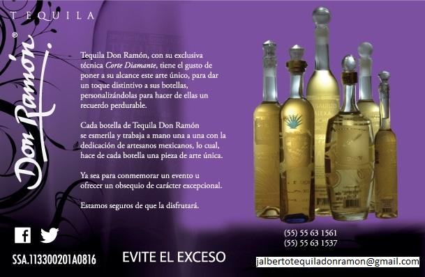 Botella Personalizada de Tequila Don Ramon en BENITO JUAREZ. Teléfono y ...